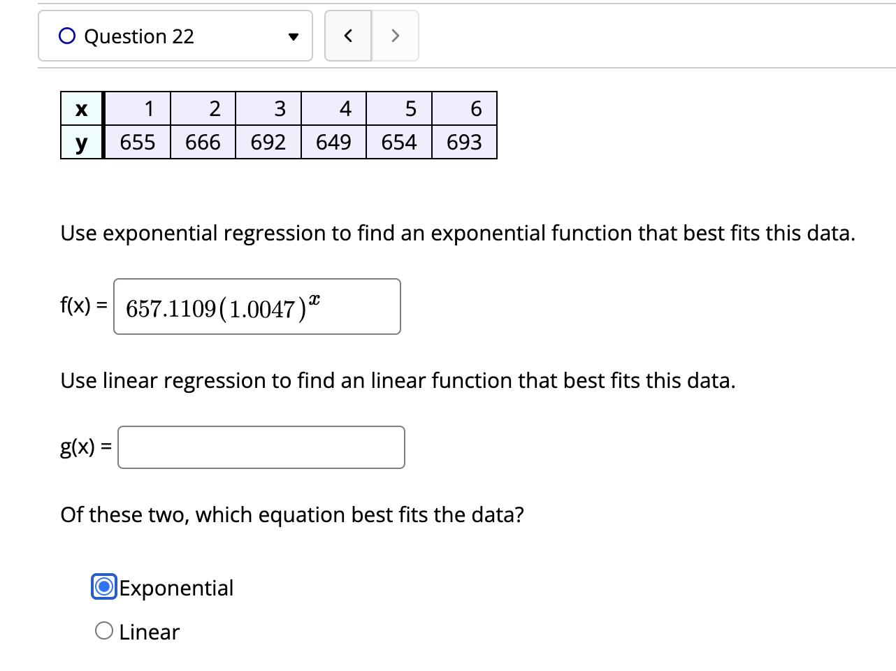 solved-use-exponential-regression-to-find-an-exponential-chegg