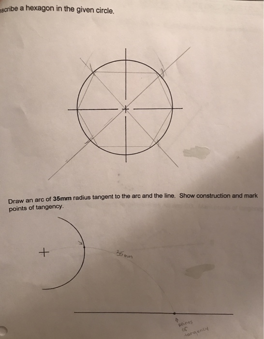Solved Using your compass, bisect the given angle. Show | Chegg.com