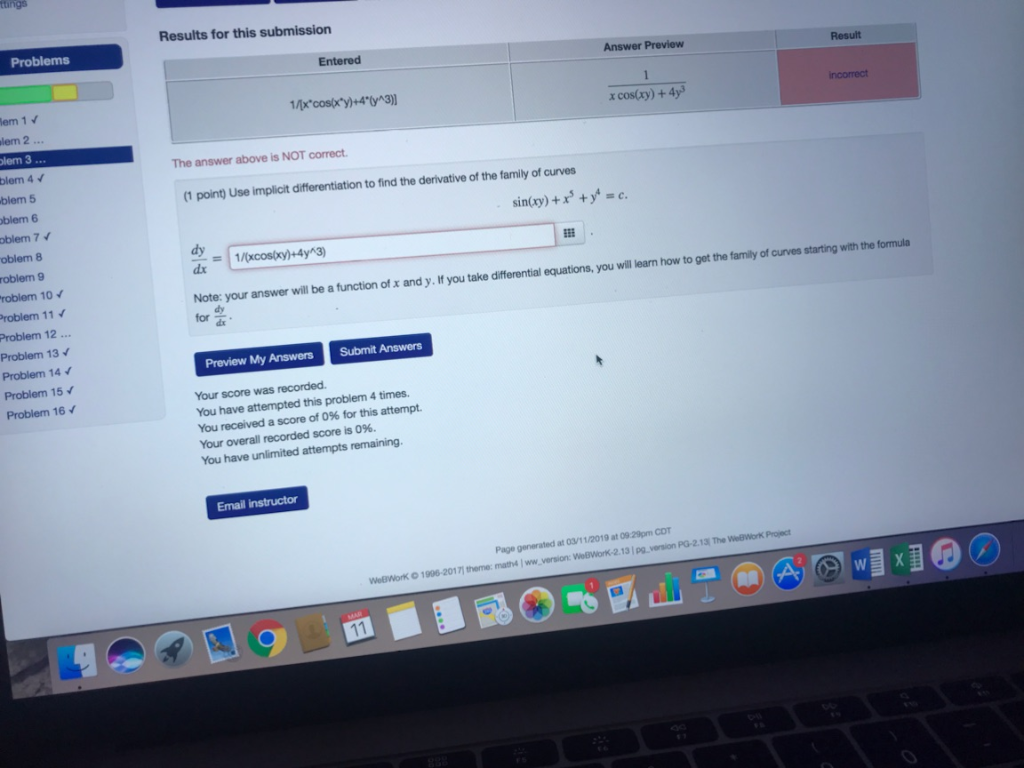 Solved Previous Problem Problem ListNext Problem Results for | Chegg.com