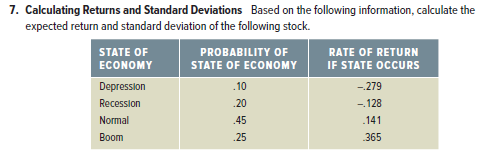 Solved 7. Calculating Returns and Standard Deviations Based | Chegg.com