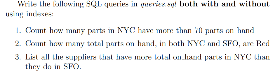 Solved Write the following SQL queries in queries.sql both | Chegg.com