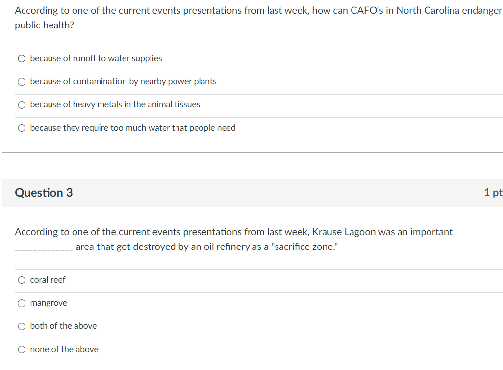 Solved According to one of the current events presentations | Chegg.com