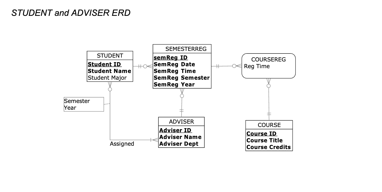 Solved STUDENT and ADVISER ERD | Chegg.com