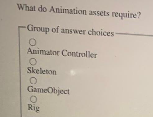 Solved How is an Animation Controller added to a GameObject? | Chegg.com