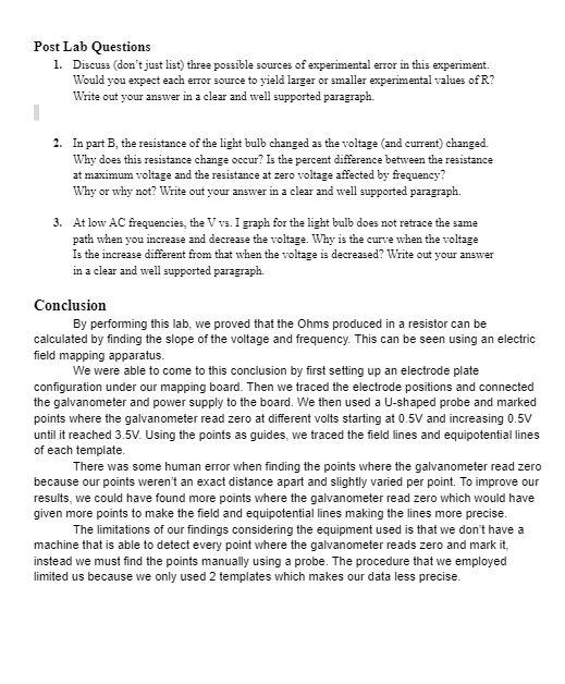 Solved Submitted on: February 27, 2023 Pre-Lab Questions: 1. | Chegg.com