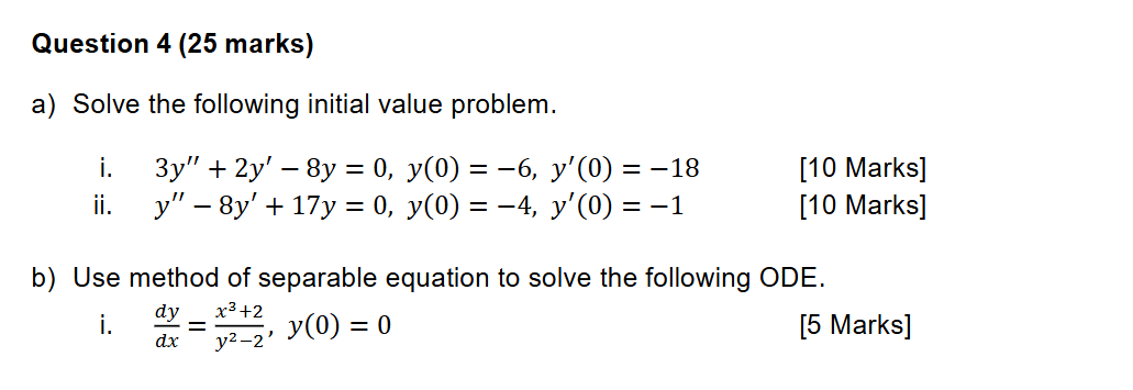 Solved Question 4 (25 | Chegg.com