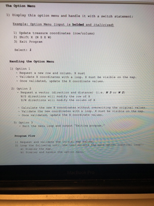 Solved Requesting Map Values 1) Request a map size between 5 | Chegg.com