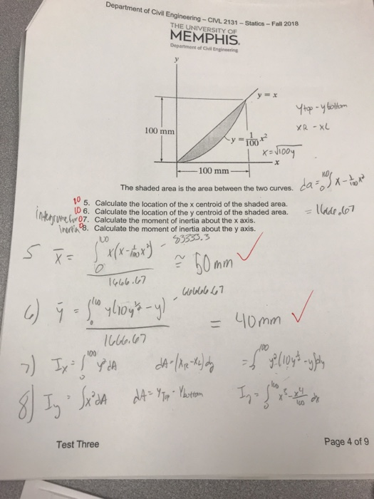 Solved -CIVL 2131-Statics-Fall 2018 THE UNIVERSITY OF | Chegg.com