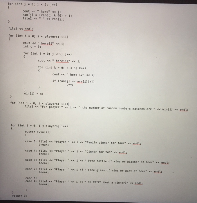 Solved I have this program on C++ that runs but it's not | Chegg.com