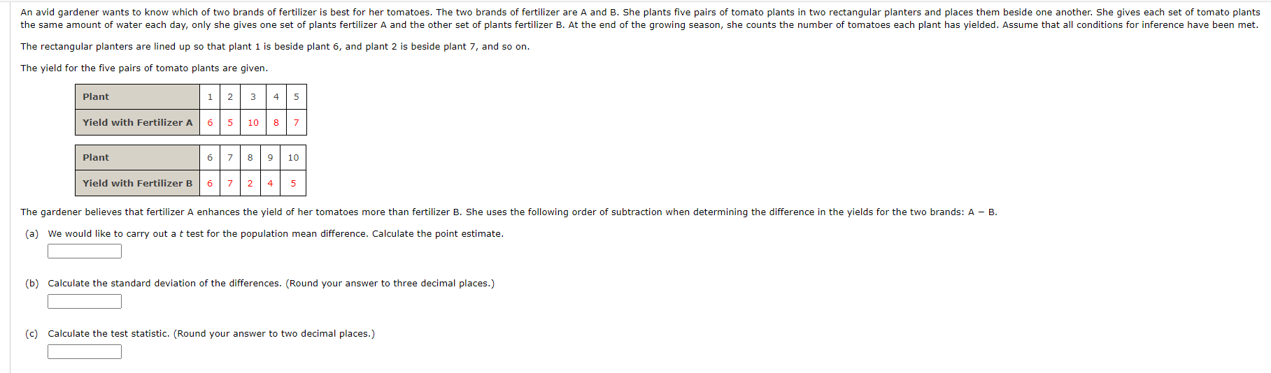 Solved The rectangular planters are lined up so that plant 1 | Chegg.com