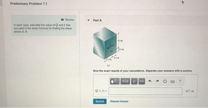 Solved Preliminary Problem 7.1 l Review Part A In each case, | Chegg.com