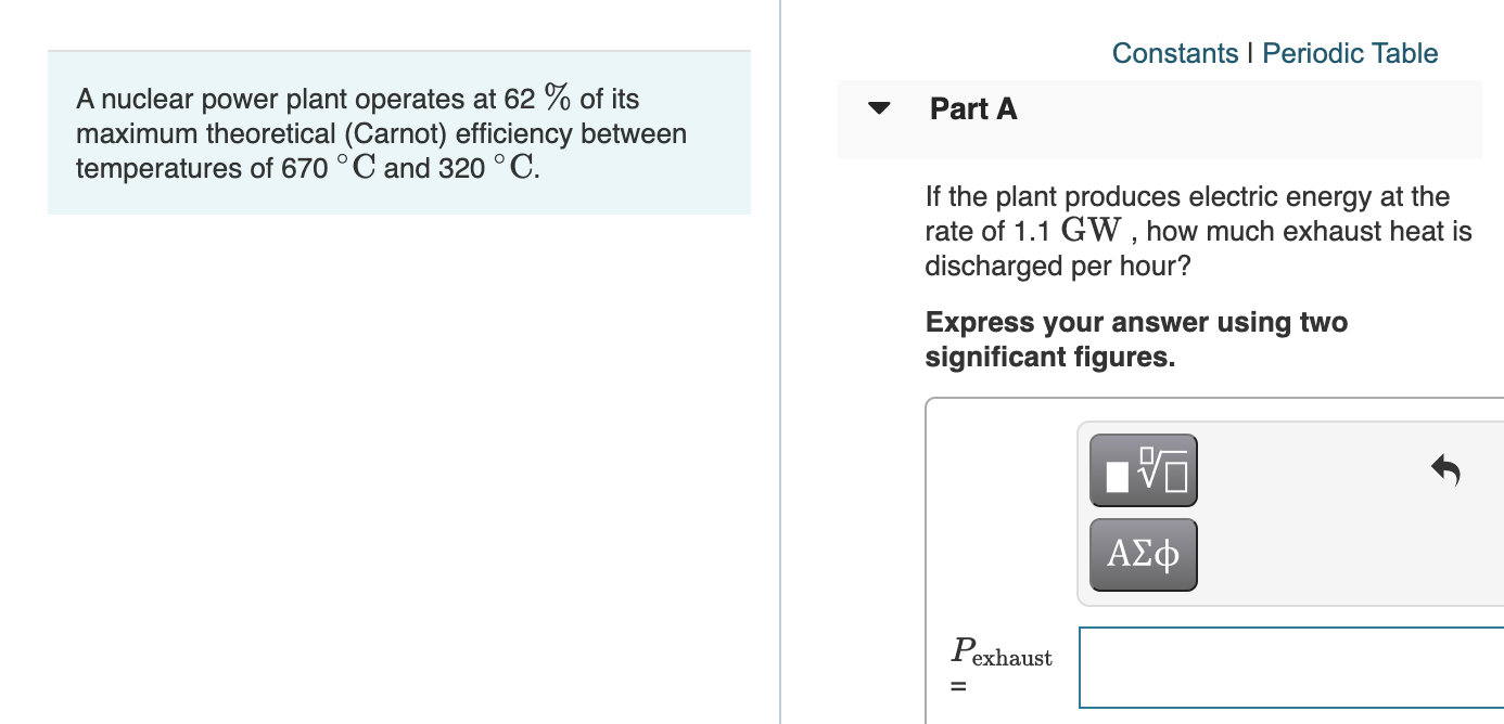 Solved Constants | Periodic Table Part A A nuclear power | Chegg.com