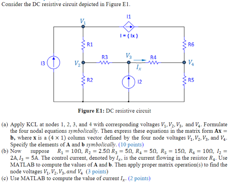 Solved Consider the DC resistive circuit depicted in Figure | Chegg.com