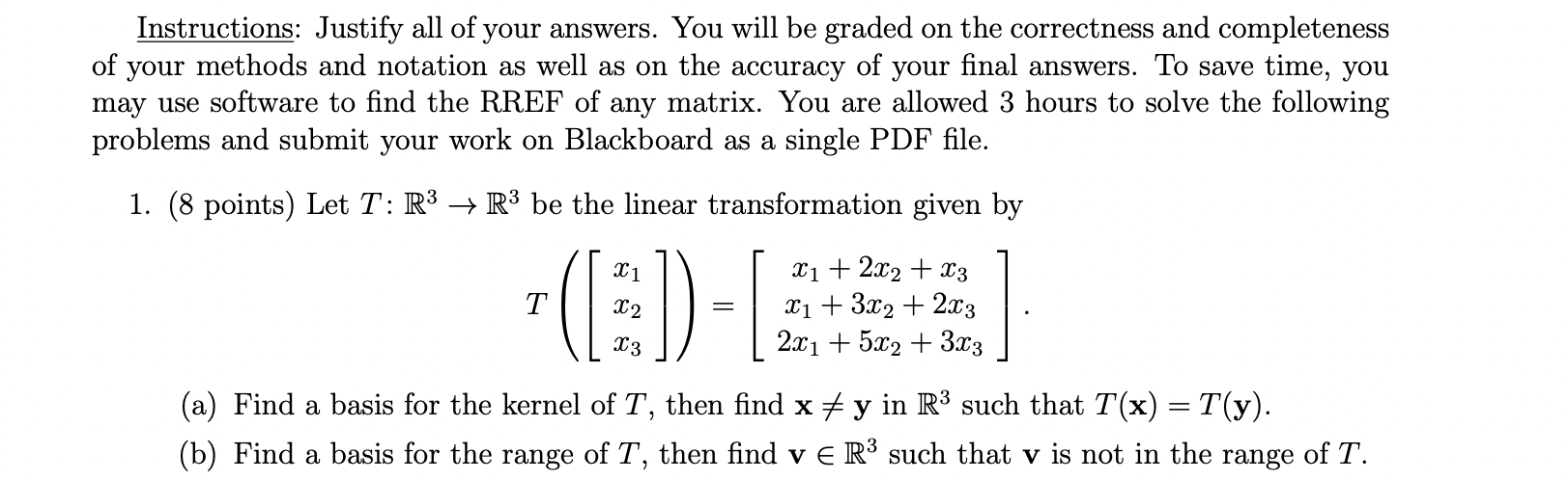 Solved Instructions: Justify all of your answers. You will | Chegg.com