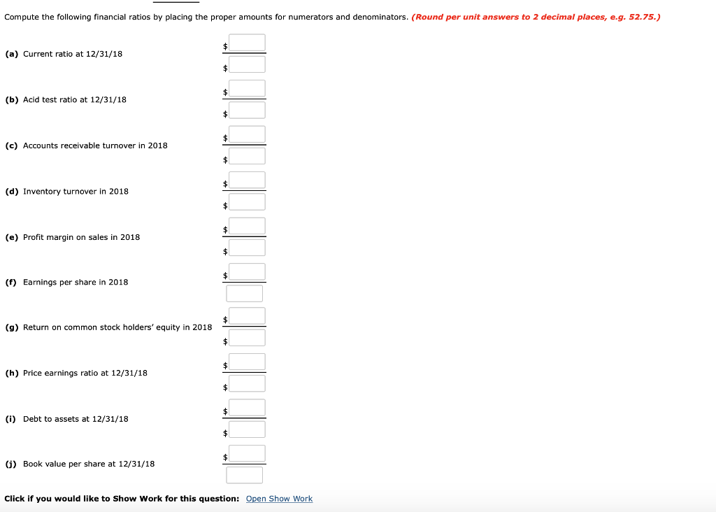 Solved The condensed financial statements of Marks Company | Chegg.com