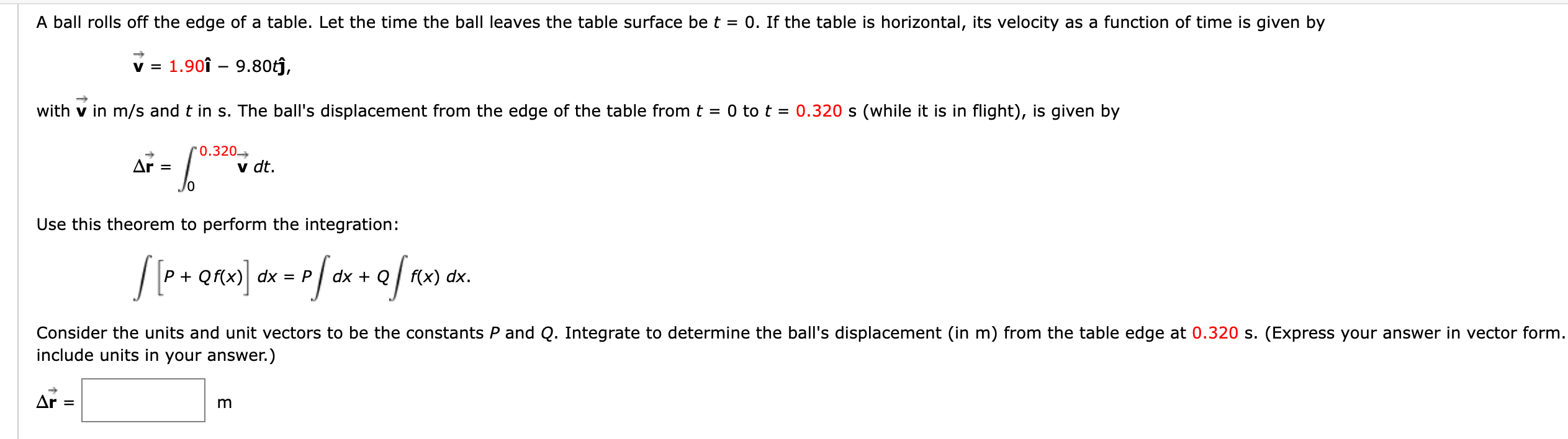 Solved A ball rolls off the edge of a table. Let the time | Chegg.com