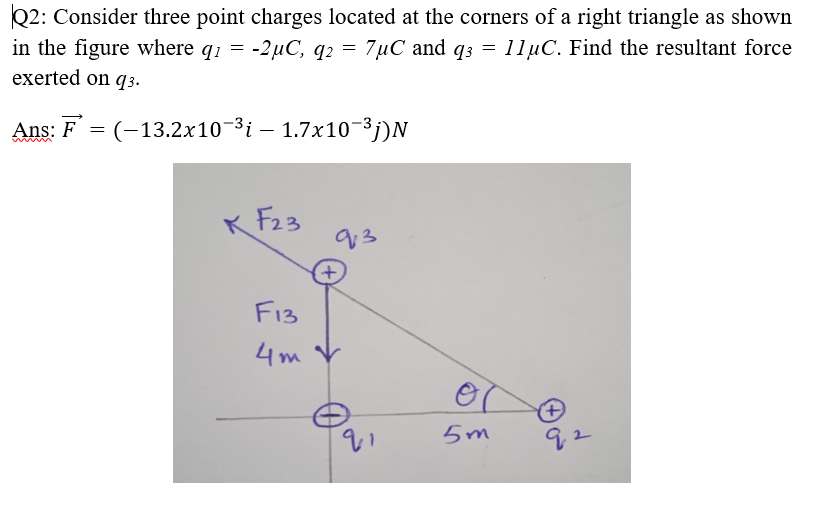 Solved Consider three point charges located at the corners | Chegg.com Solved Consider three point charges located at the corners | Chegg.com