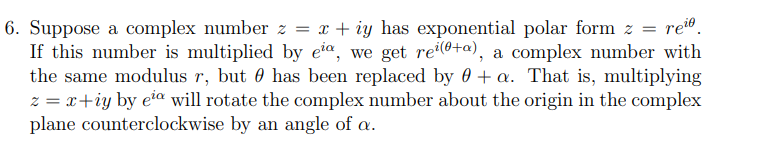 Solved Suppose a complex number z=x+iy has exponential polar | Chegg.com
