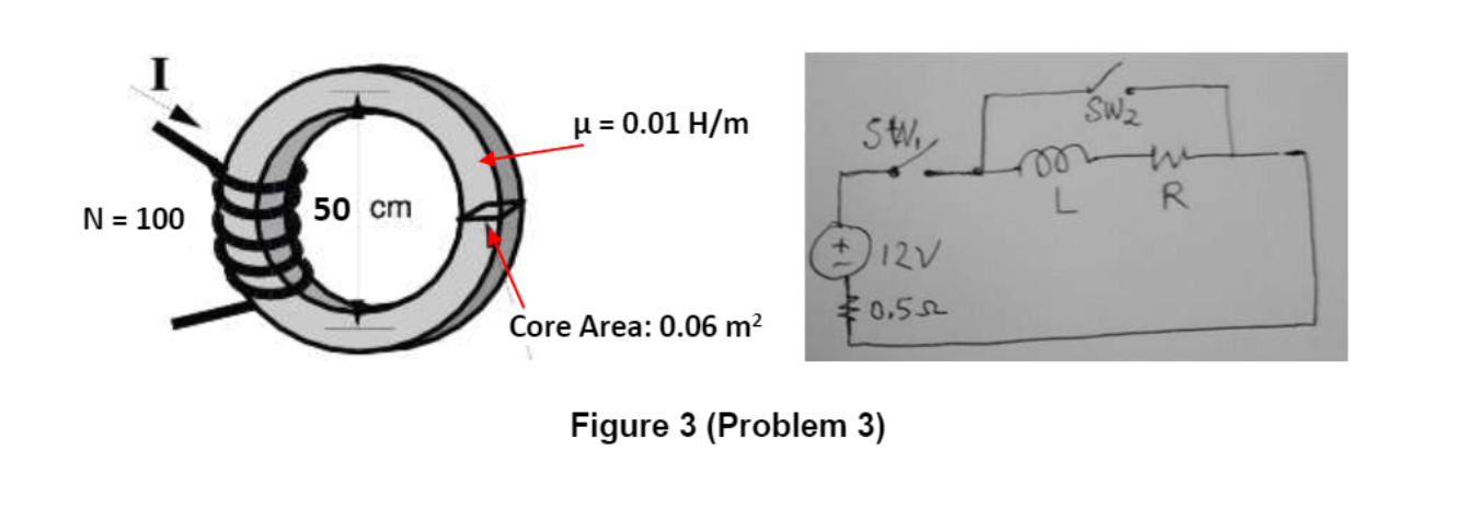 Solved Consider the large inductor in Figure 3 with given | Chegg.com