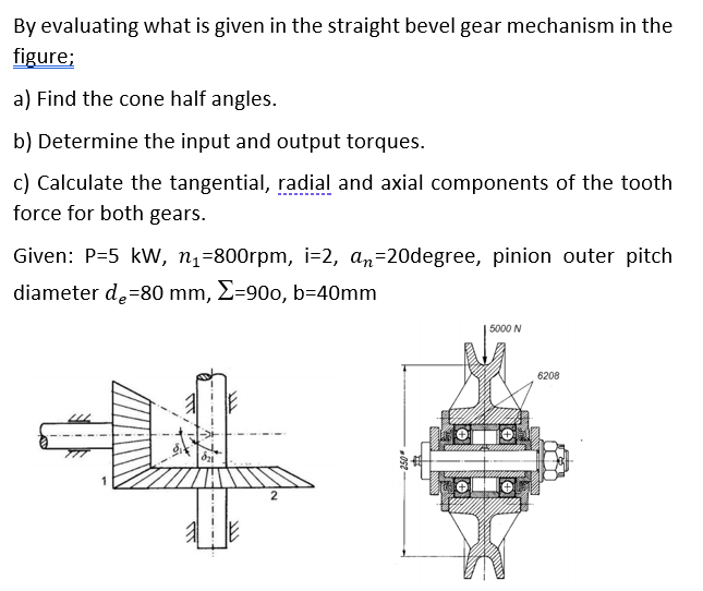 Solved By evaluating what is given in the straight bevel | Chegg.com