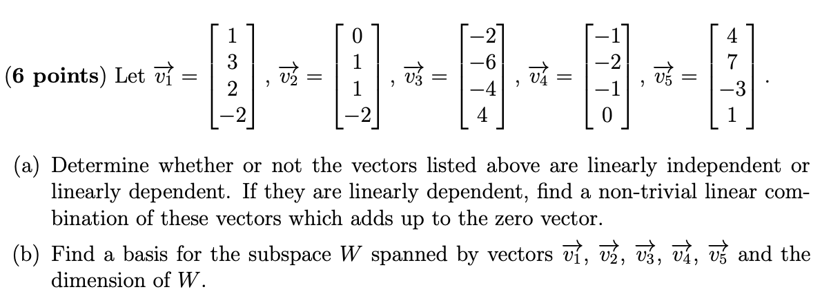 Solved (6 points) Let | Chegg.com