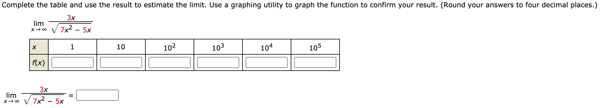 Solved Complete the table and use the result to estimate the | Chegg.com