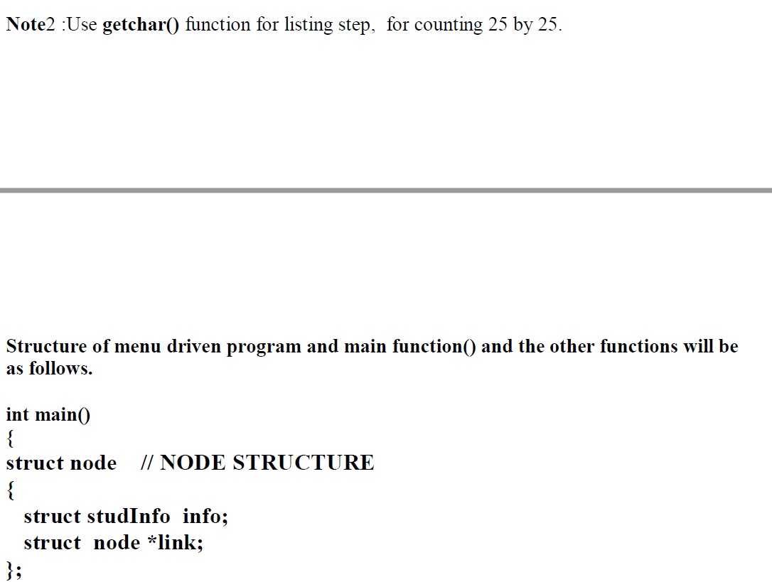 Solved Purpose : Construct a good data structure using | Chegg.com