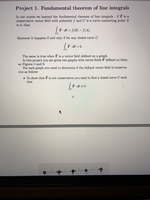 Solved Project 1. Fundamental theorem of line integrals In | Chegg.com