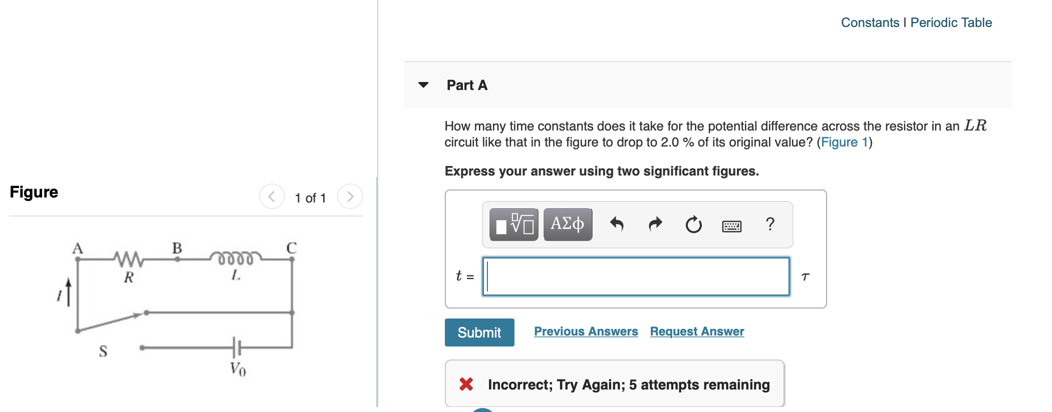 Solved Constants | Periodic Table Part A How many time | Chegg.com