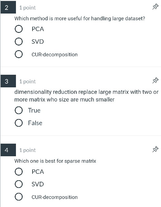 Solved 2 1 point Which method is more useful for handling | Chegg.com
