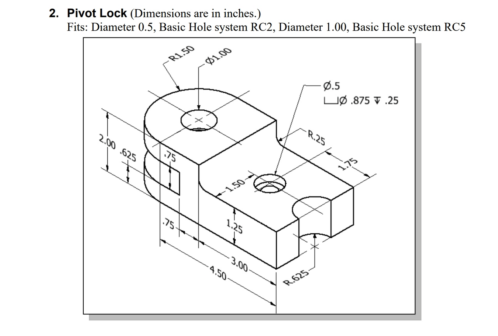 Solved Solve this using AUTOCAD! with 3 ﻿views (TOP, ﻿SIDE, | Chegg.com