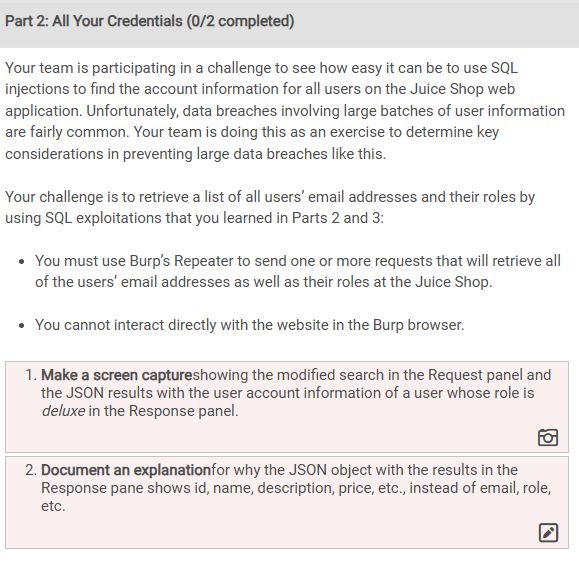 Solved Part 2: All Your Credentials ( 02 ﻿completed)Your | Chegg.com