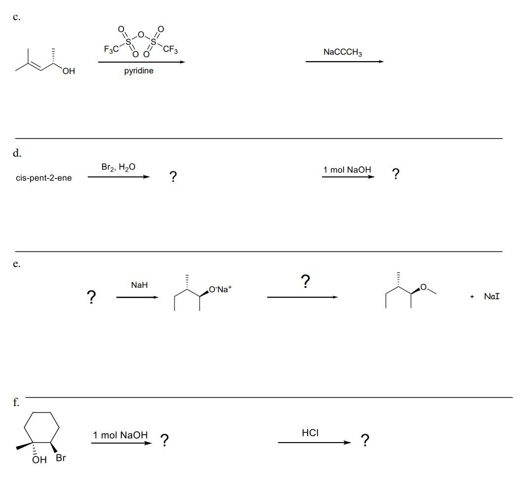 Solved 3. Write the product/s in each of the following | Chegg.com