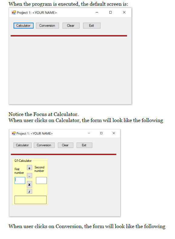 Solved Question 1: Write a program that allows the user to | Chegg.com