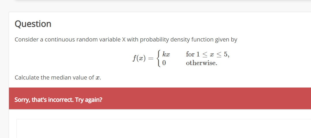 Solved Consider A Continuous Random Variable X With