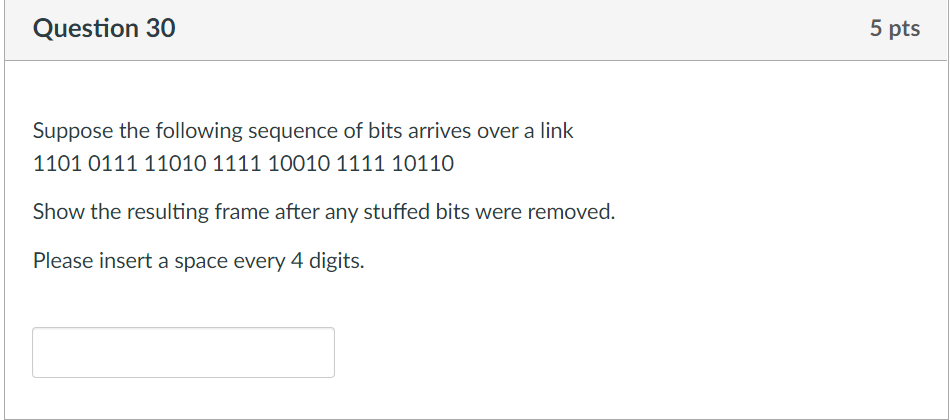 Solved Suppose the following sequence of bits arrives over a | Chegg.com