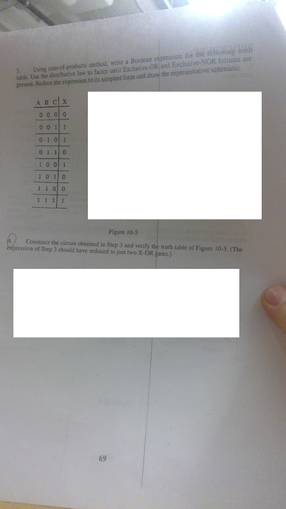 Solved 3. Using sum-of products method, write a Boolean | Chegg.com