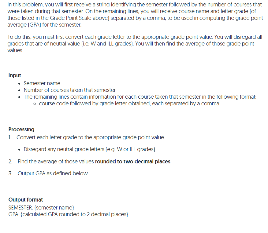 Solved In this problem, you will first receive a string | Chegg.com
