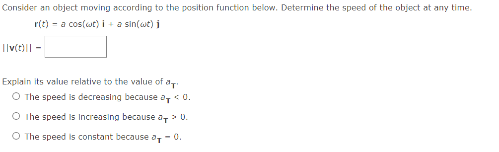 Solved Consider an object moving according to the position | Chegg.com