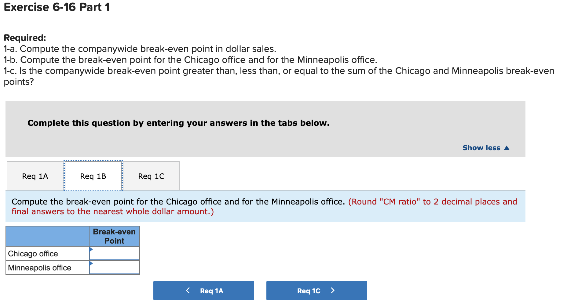 Solved Required information Exercise 6-16 Working with a | Chegg.com