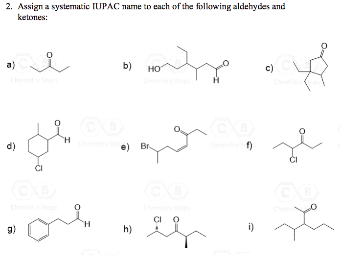 Solved Assign a systematic IUPAC name to each of the | Chegg.com