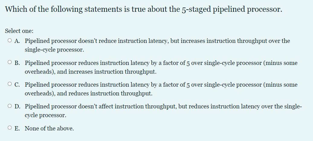 Solved Consider the 5-stage pipelined processor for the MIPS | Chegg.com