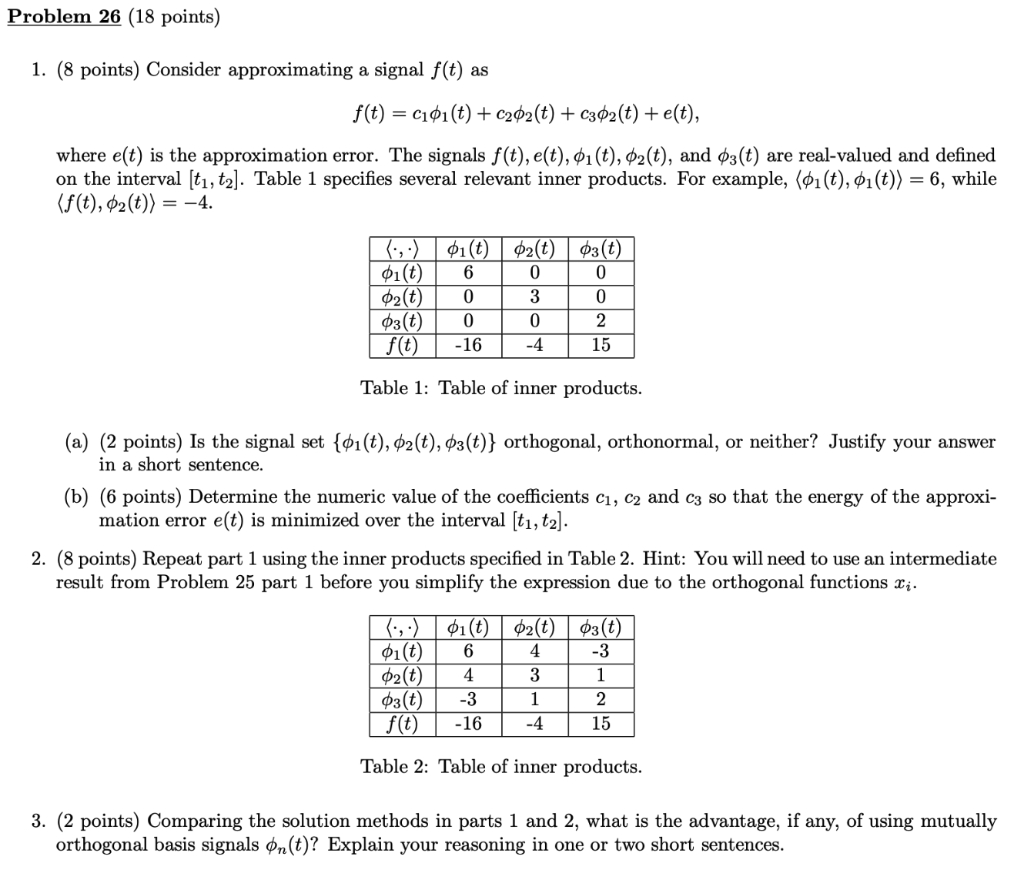 Solved Problem 26 (18 points) 1. (8 points) Consider | Chegg.com