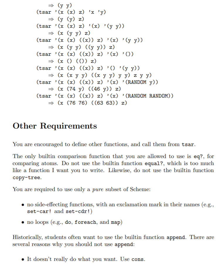 Write And Fully Demonstrate A Scheme Function That