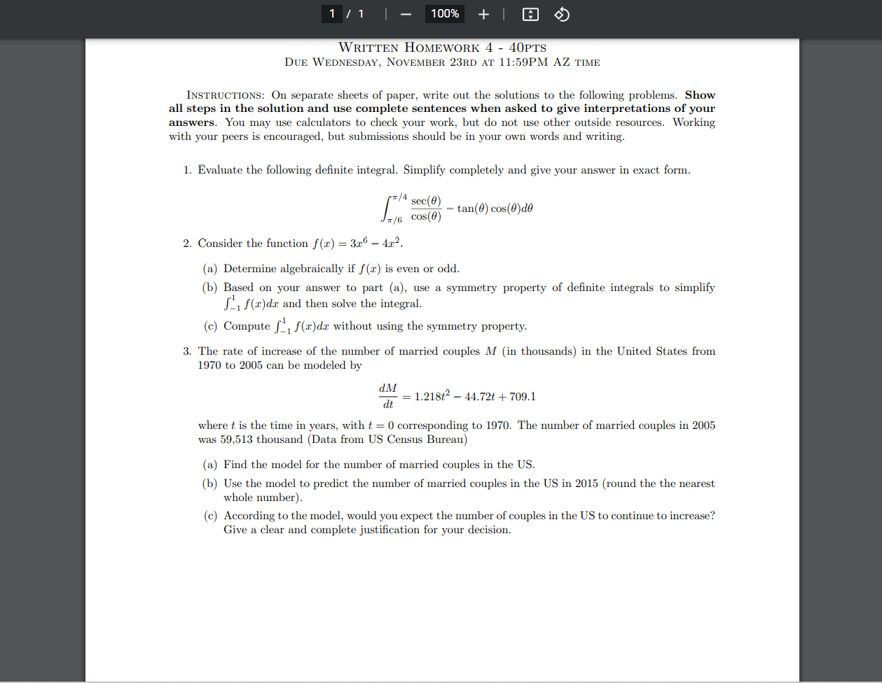 Solved Instructions: On separate sheets of paper, write out | Chegg.com