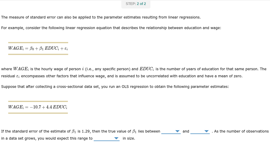 solved-step-2-of-2-the-measure-of-standard-error-can-also-chegg