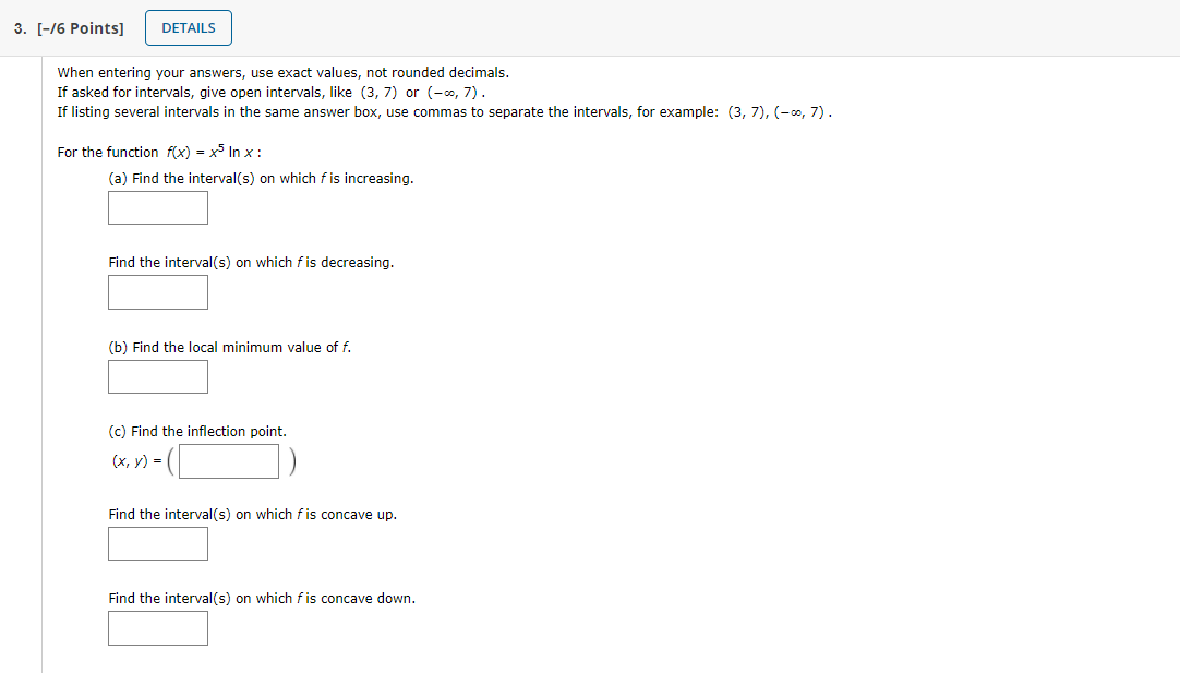 Solved When entering your answers, use exact values, not | Chegg.com