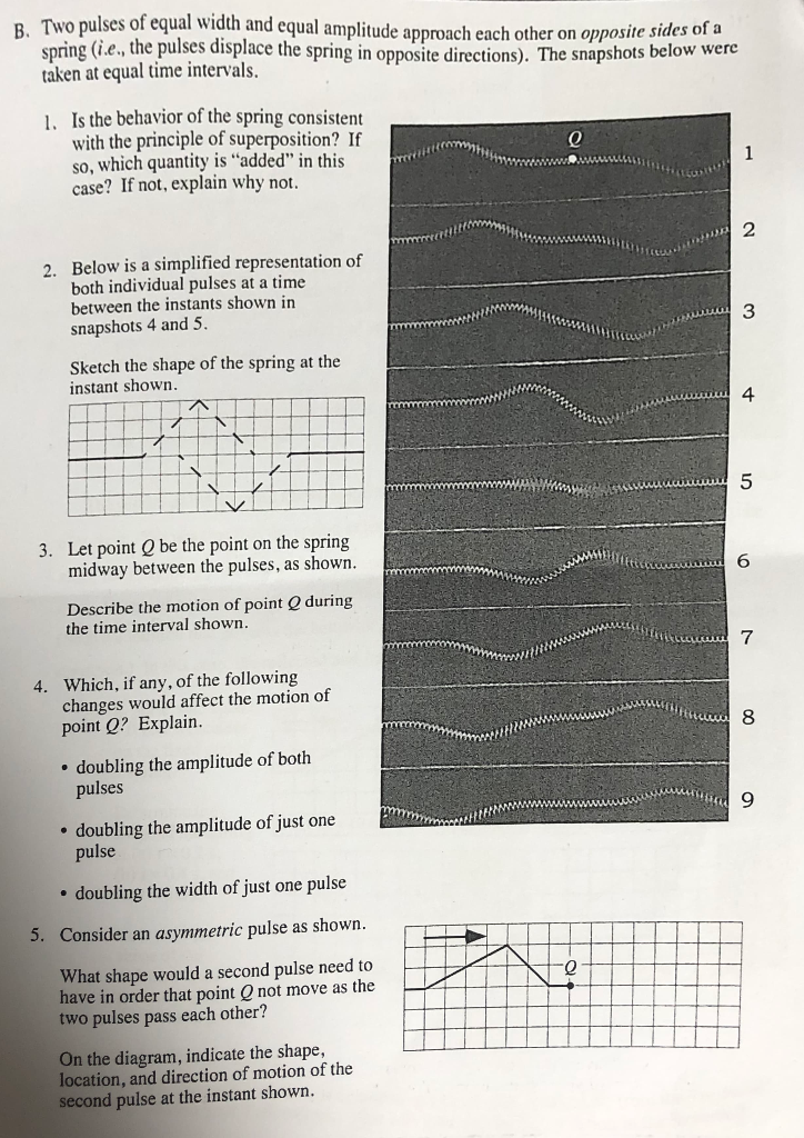 B. Two pulses of equal width and equal amplitude | Chegg.com