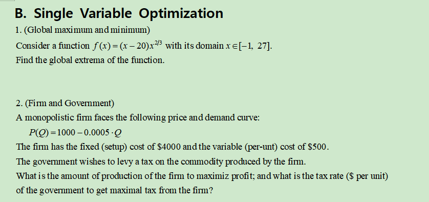 Solved A. 1st and 2nd Differentiations 1. Suppose that f | Chegg.com