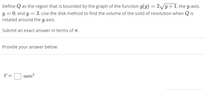 Solved Define \\( Q \\) as the region that is bounded by the | Chegg.com